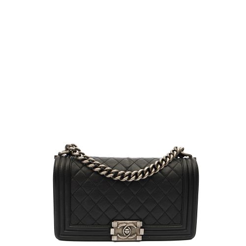 Chanel **LIMITED TIME PRICE** Boy - Medium in Black, Calfskin Leather ...
