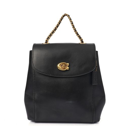 Coach Parker Backpack in Black, Leather | Handbag Clinic