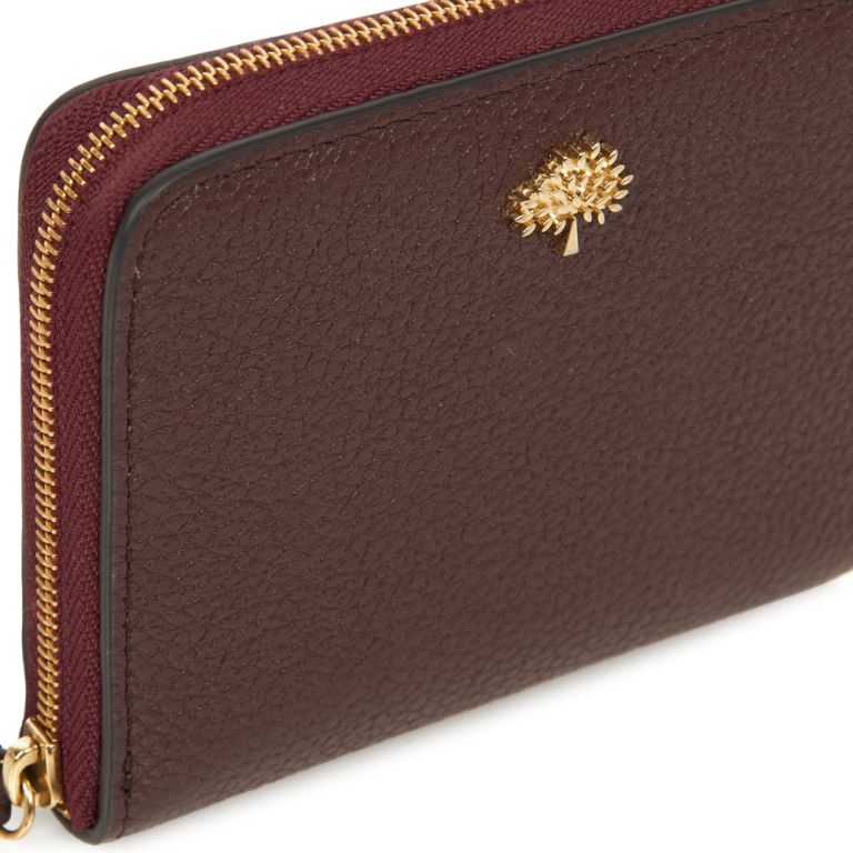 Mulberry Zip-Around Wallet in Red, Leather | Handbag Clinic