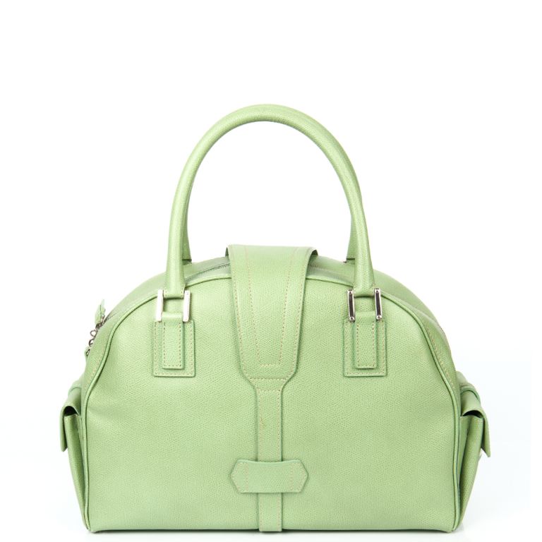Loewe Bowling - Large in Green, Leather | Handbag Clinic