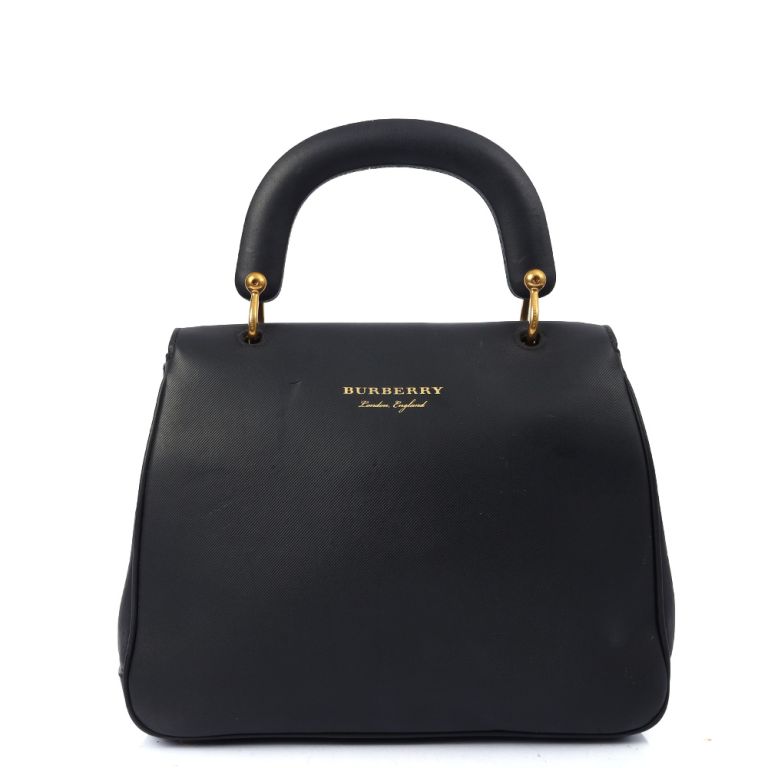 Burberry DK 88 - Medium in Black, Leather | Handbag Clinic