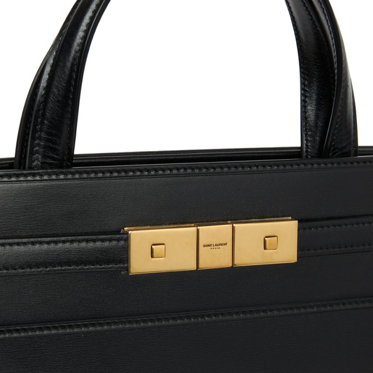 Saint Laurent Manhattan Tote - Medium in Black, Leather | Handbag Clinic