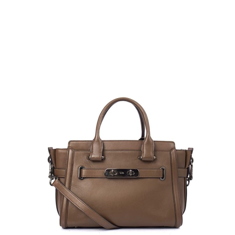 Coach Swagger in Brown, Leather | Handbag Clinic