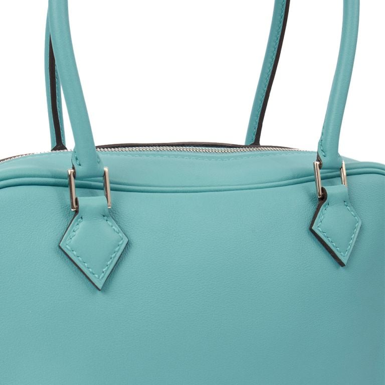 Hermes Plume Mini in Blue, Swift (Gulli35) Leather | Handbag Clinic